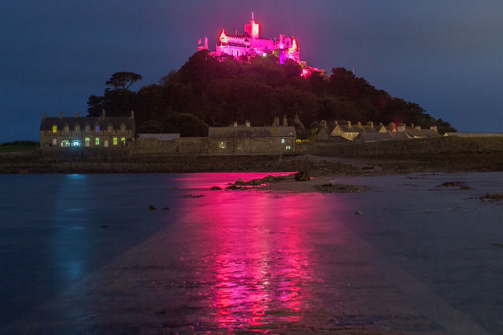 Lighting up the Mount - St Michael's Mount
