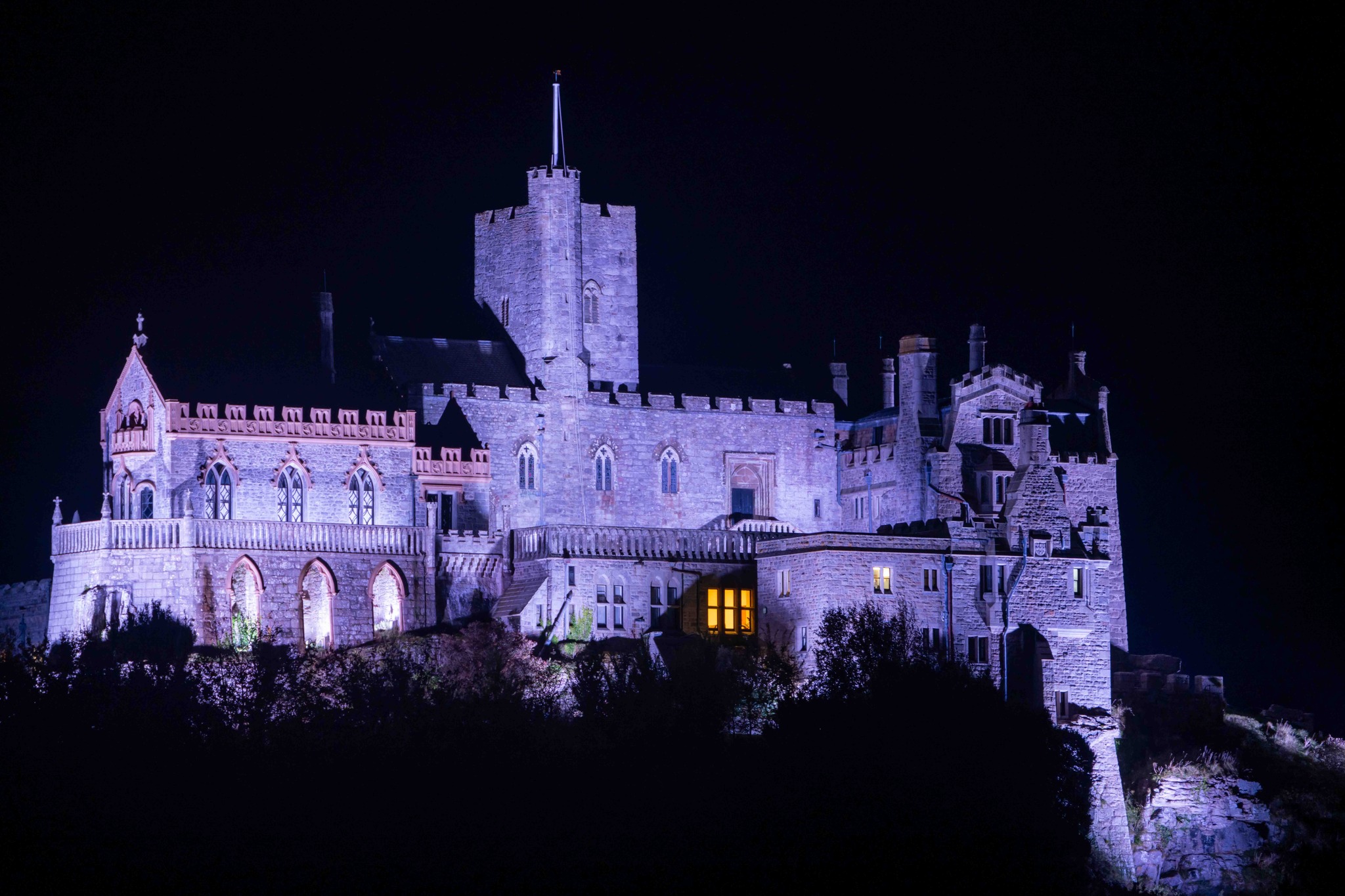 Lighting up the Mount - St Michael's Mount